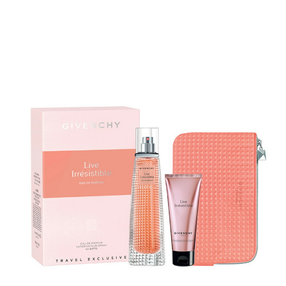 Givenchy Live Irresistible Travel Set 75ml EDP + 3ml EDP + neseser ...