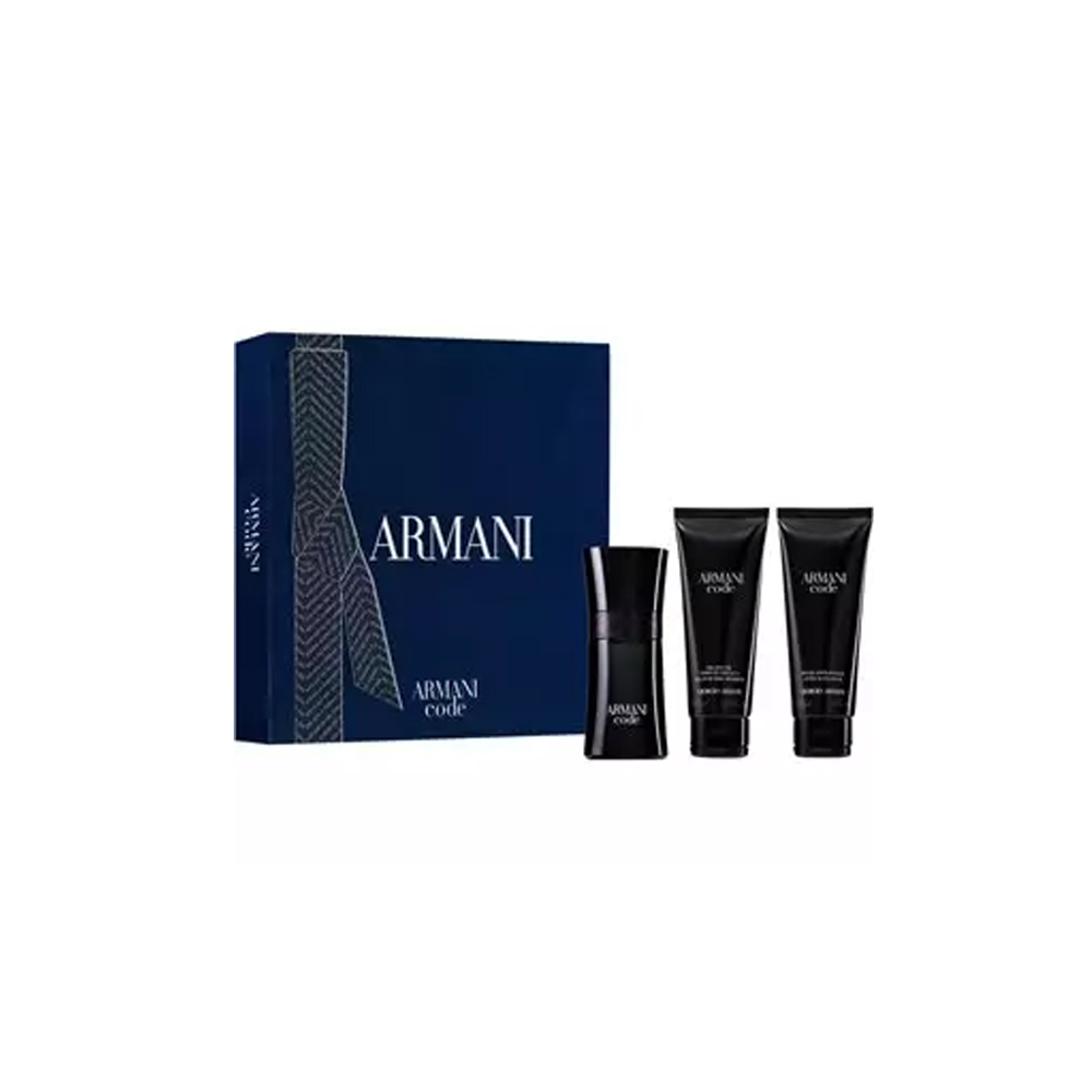 Giorgio Armani Code Set 50ml edt + 75ml aftershave balm + 75ml shower ...