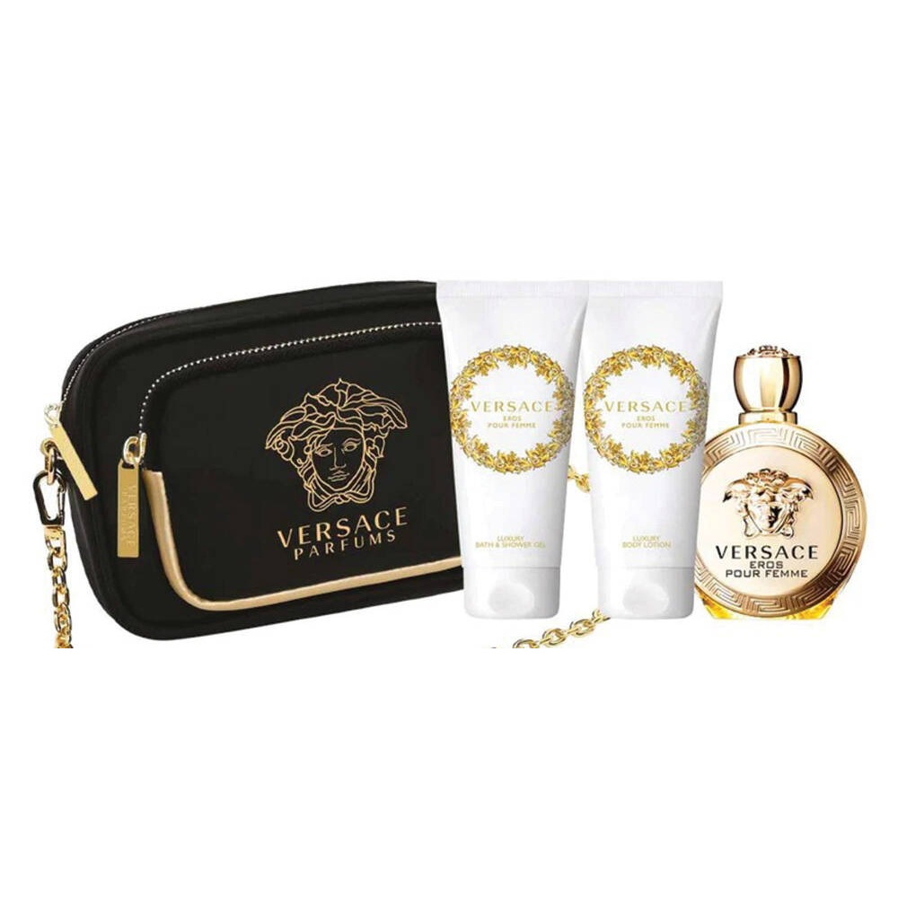 Versace Eros Pour Femme Set 100 ml edp + 100 ml losion + 100 ml gel za ...